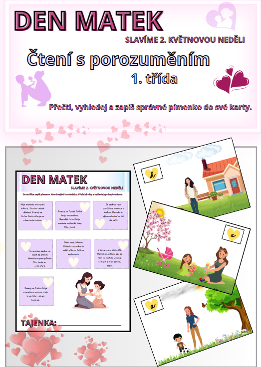 DEN MATEK - ČTENÍ S POROZUMĚNÍM 1. TŘÍDA - Český jazyk | UčiteléUčitelům.cz